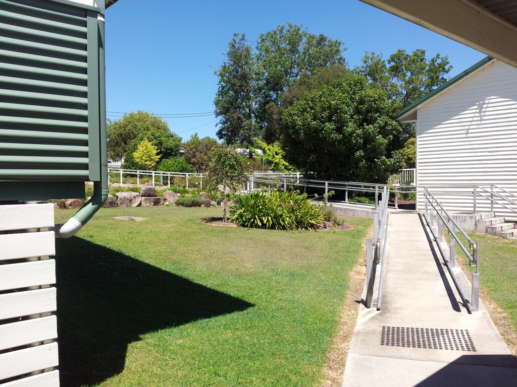 School grounds and classrooms